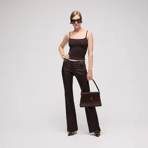 Gucci Bamboo Vendetta Medium Top Handle Bag Leather