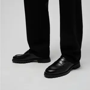 Gucci Loafer With Lug Sole Leather