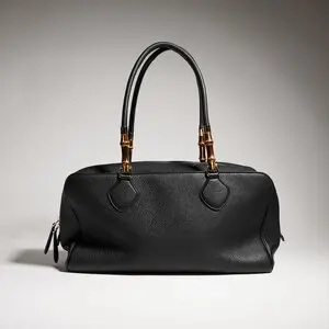 Gucci Boston Bag With Bamboo Leather Handles