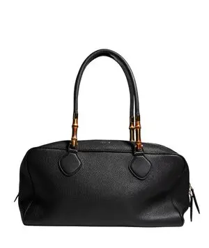 Gucci Boston Bag With Bamboo Leather Handles