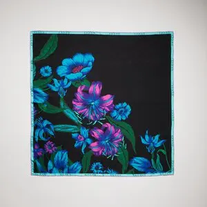 Gucci Floral Double G Silk Twill Carr