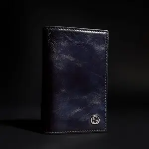 Gucci Card Case Wallet With Interlocking G Leather