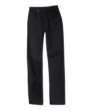 Gucci Straight Leg Coated Denim Pants - Black