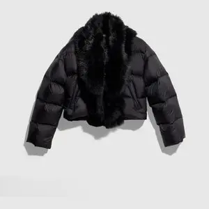 Gucci Padded Polyester Jacket With Shearling Ready-to-wear - Black