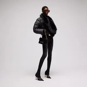 Gucci Padded Polyester Jacket With Shearling Ready-to-wear
