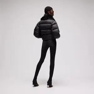Gucci Padded Polyester Jacket With Shearling Trim