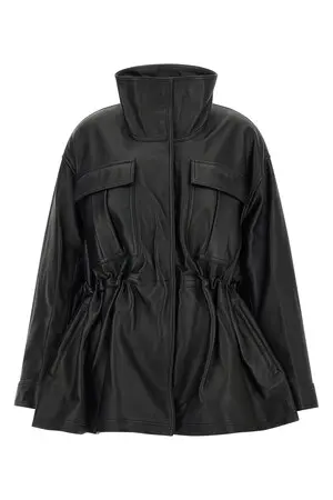 RÓHE Sculptural' Leather Jacket - Black