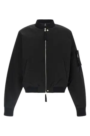 THOM KROM Zipped Bomber Jacket - Black