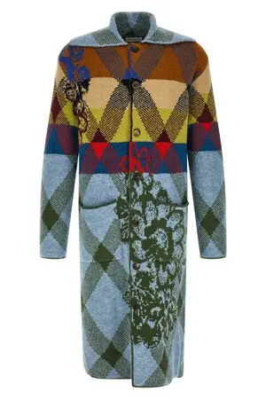 Dries Van Noten Patchwork Intarsia Cardigan