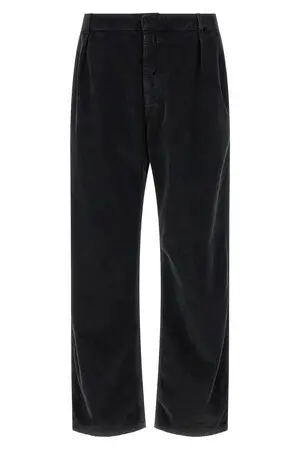 THE ROW Paulo Cotton Corduroy Pleated Wide-leg Trousers