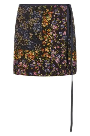 Dries Van Noten Patchwork Wrap Skirt