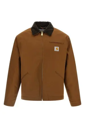 Carhartt Work In Progress Og Detroit Dearborn' Canvas Jacket - Brown