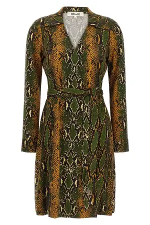 DIANE VON FURSTENBERG DIANE VON FURSTENBERG Printed Silk Jersey Wrap Dress