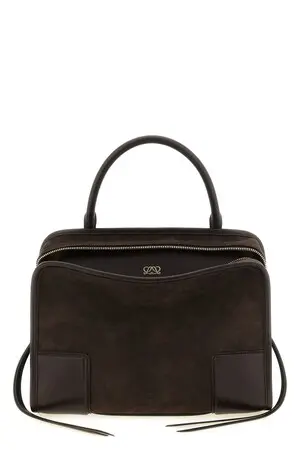 Loewe Amazona 180' Suede Handbag - Brown