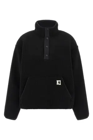 Carhartt Work In Progress Elliot Fleece Sweatshirt With Snap Button Closure