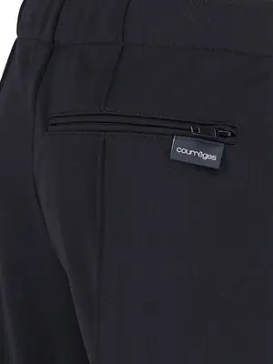 COURREGES Wide Leg Sweatpants With Contrast Detail