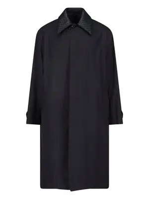 Bottega Veneta Coat In Wool And Silk Blend