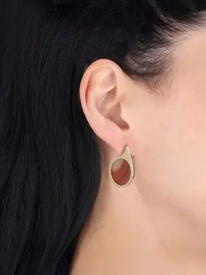 PANCONESI Dusk" Earrings With Red Agate
