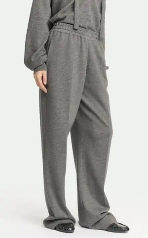 Malo Wide Leg Cashmere-silk Trousers
