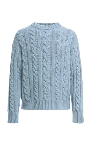Malo Luxury Cashmere Crewneck Sweater - Blue