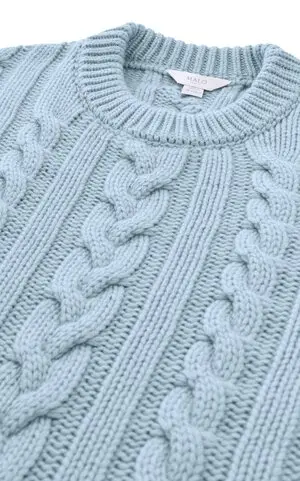 Malo Luxury Cashmere Crewneck Sweater - Blue