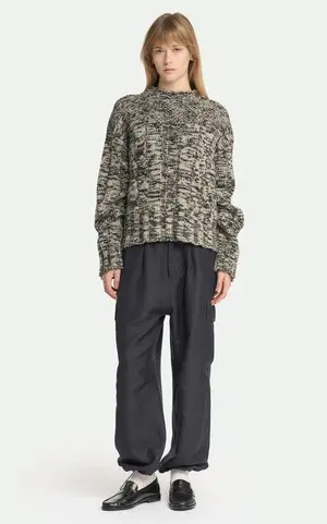 Malo Virgin Wool-cashmere Mock Turtleneck Sweater