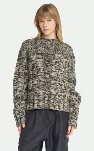 Malo Virgin Wool-cashmere Mock Turtleneck Sweater