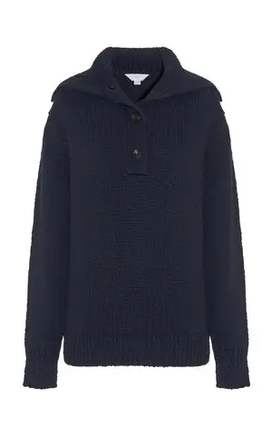 Malo Wool-cashmere Turtleneck Sweater - Navy