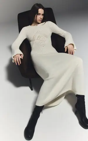 Malo Pointelle Maxi Dress