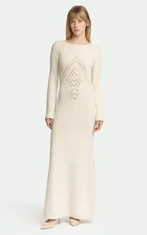 Malo Pointelle Maxi Dress