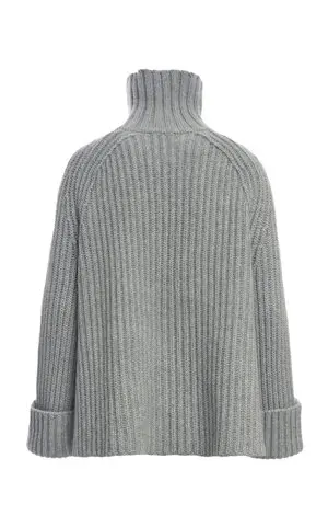 Malo Ribbed Raglan Cashmere Turtleneck