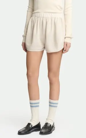 Malo Piqué Virgin Wool-silk Shorts