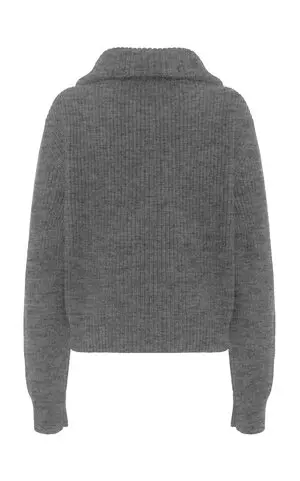 Malo Quarter Zip Ribbed Cashmere Sweater