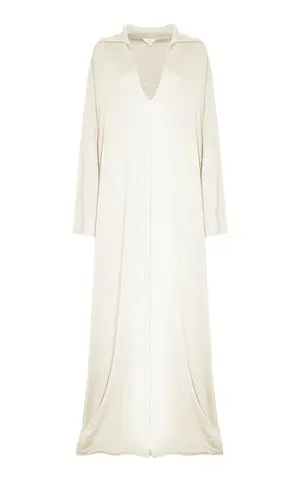 Malo Cashmere-silk Maxi Kaftan Dress