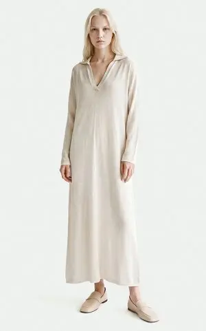 Malo Cashmere-silk Maxi Kaftan Dress
