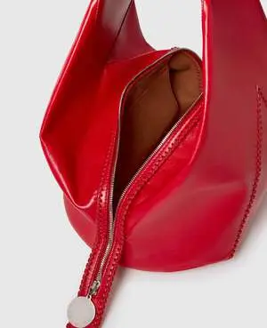 Stella McCartney Appaloosa Whipstitch Medium Bucket Bag