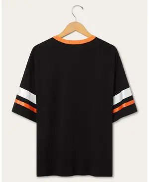 Junk Food Clothing Cincinnati Bengals Glitter Boxy Ringer