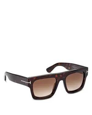 TOM FORD Fausto Geometric Sunglasses, 53mm