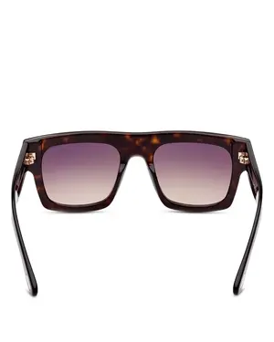 TOM FORD Fausto Geometric Sunglasses, 53mm