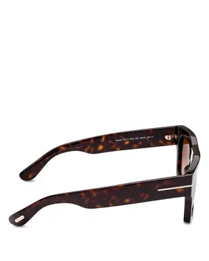 TOM FORD Fausto Geometric Sunglasses, 53mm