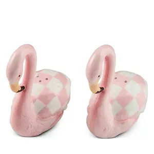 MACKENZIE-CHILDS Flamingo Salt & Pepper Shaker Set
