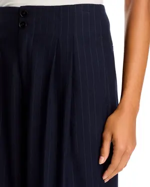 Aqua High Rise Pleated Wide Leg Pants Exclusive