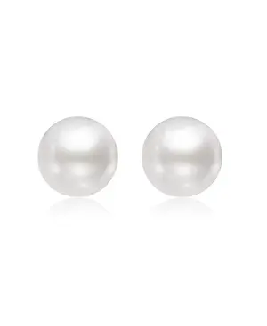 MISS CIRCLE NEW YORK Freshwater Pearl Gold Vermeil Studs