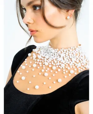 MISS CIRCLE NEW YORK Freshwater Pearl Gold Vermeil Studs