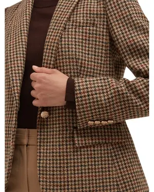 HOBBS LONDON Adeline Wool Houndstooth Jacket