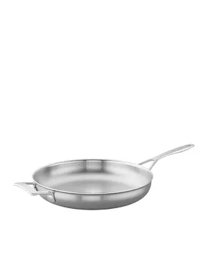 DEMEYERE Industry 5 Stainless Steel Fry Pan With Helper Handle, 12.5 - Silver