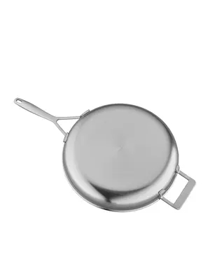 DEMEYERE Industry 5 Stainless Steel Fry Pan With Helper Handle, 12.5