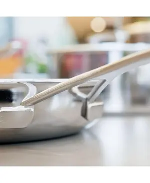 DEMEYERE Industry 5 Stainless Steel Fry Pan With Helper Handle, 12.5