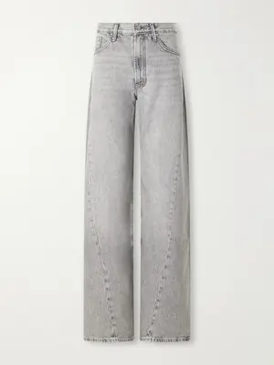 MOTHER The Lemon Twist Sneak High-rise Wide-leg Jeans