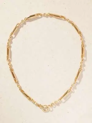 LUCY DELIUS 14-karat Stirrup Necklace - Gold